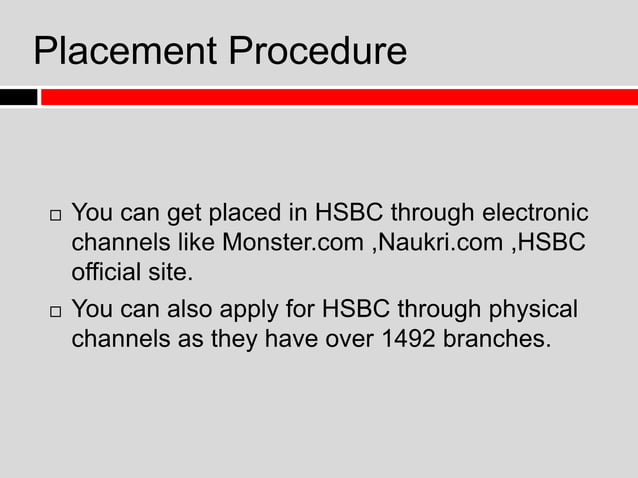 Introduction To HSBC | PPTX | Business Banking & Finance | Business