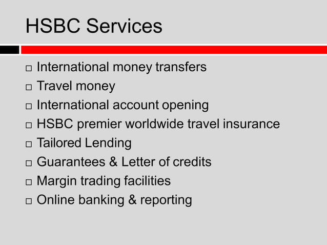 Introduction To HSBC | PPTX | Business Banking & Finance | Business