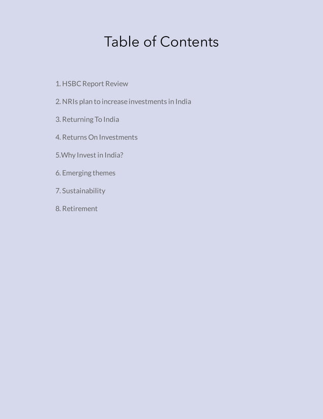 HSBC Report Review | PDF