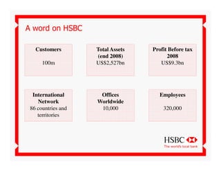 HSBC uses SAS Business analytics | PPT