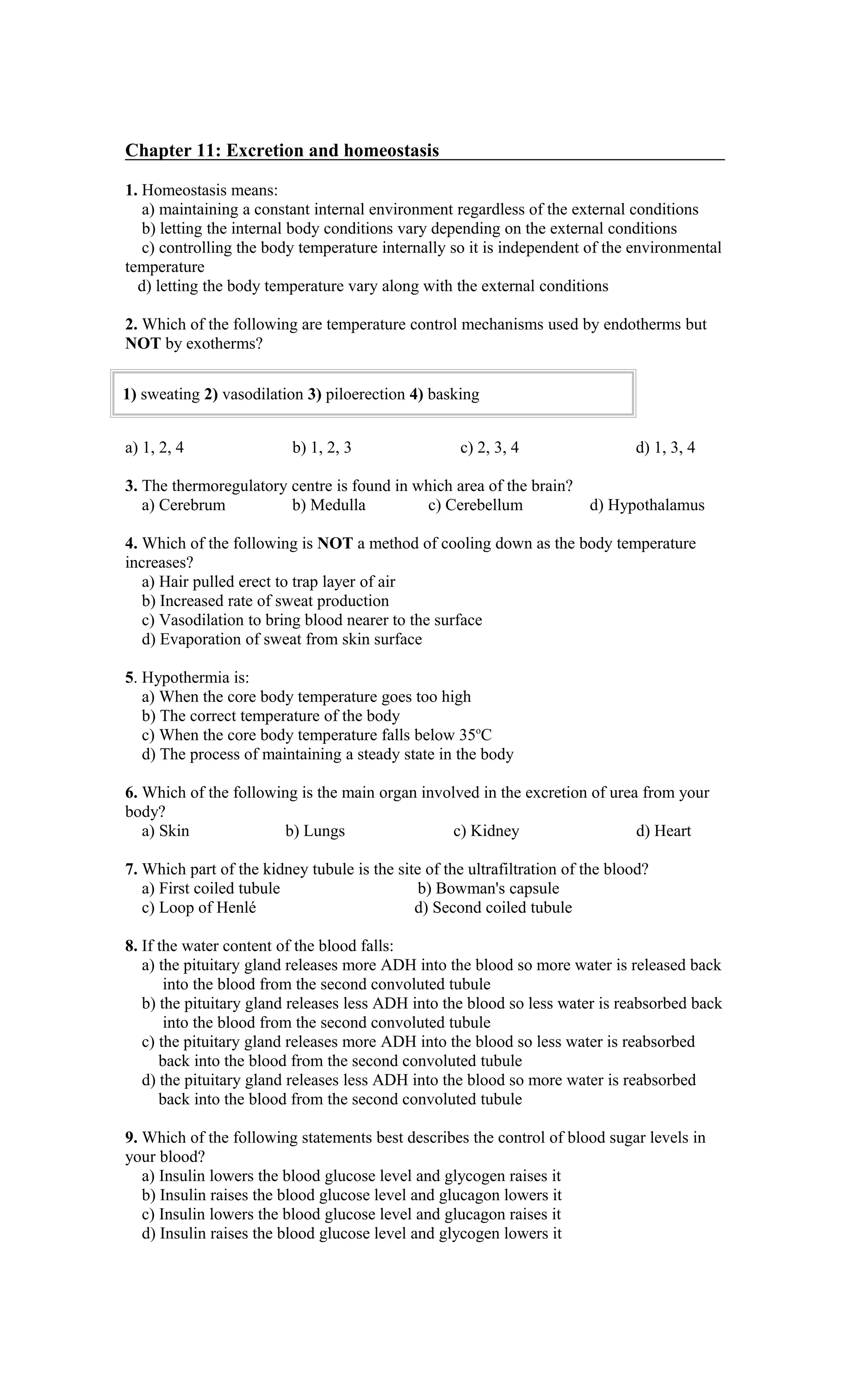 HSB Multiplechoice Questions (CSEC 2016) | DOC
