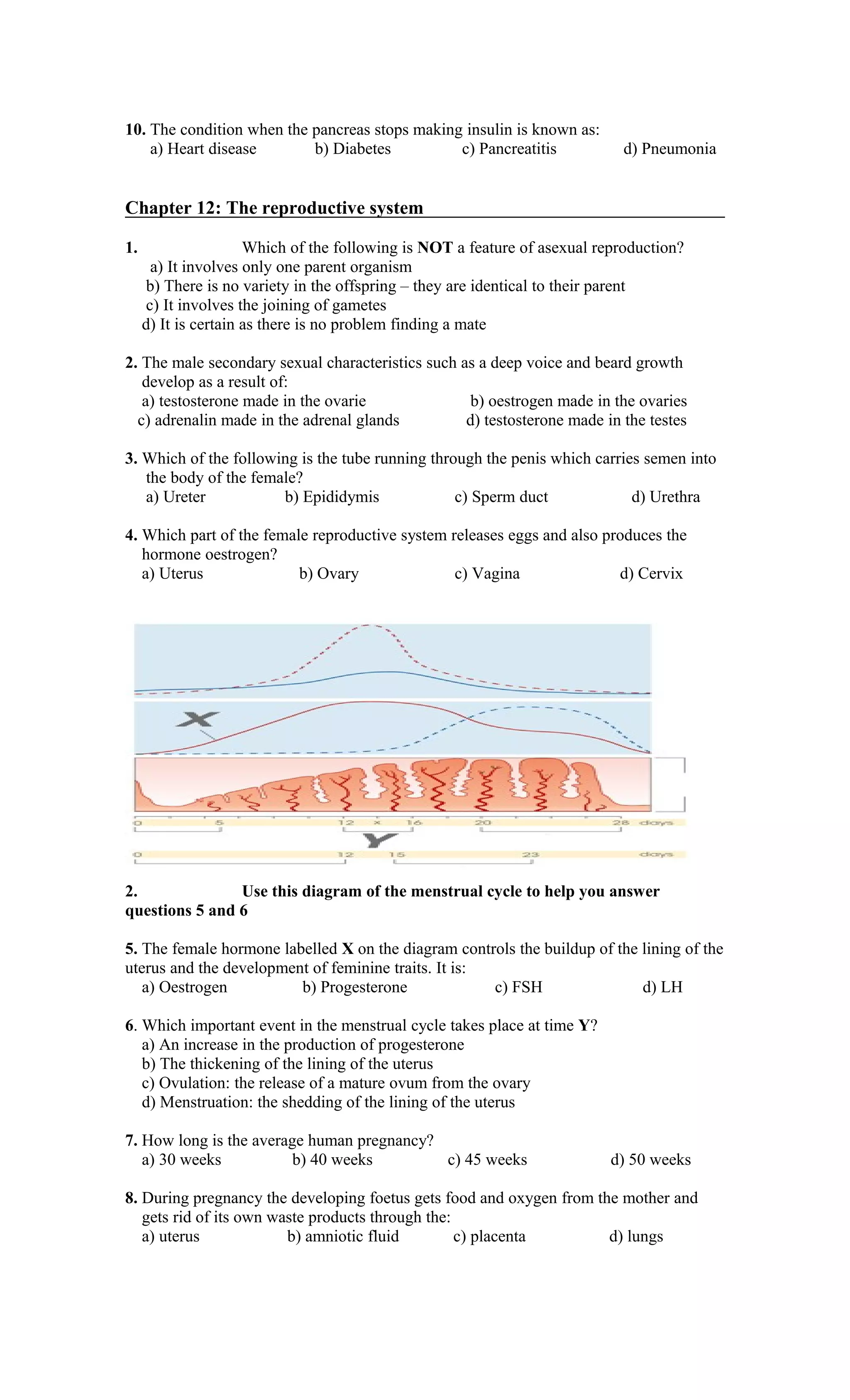 HSB Multiplechoice Questions (CSEC 2016) | DOC