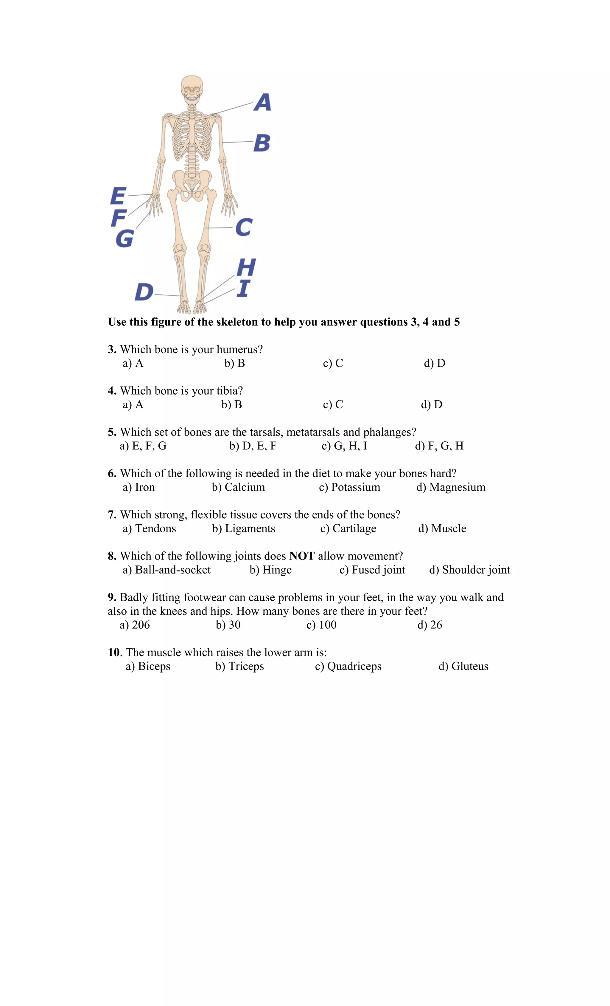 HSB Multiplechoice Questions (CSEC 2016) | DOC