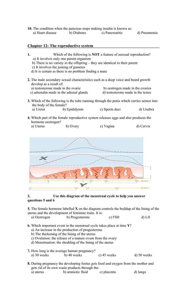 HSB Multiplechoice Questions (CSEC 2016) | DOC | Biological Sciences ...