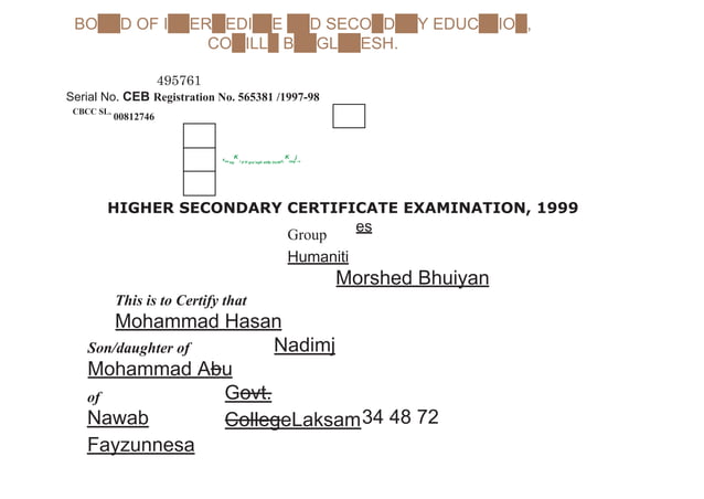 HSC-certificate-editable-filsdfgfasgsfaga | PDF | Secondary Education ...