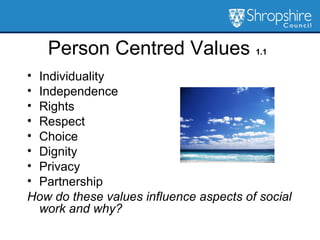 HSC 036 Person Centred Approaches | PPT