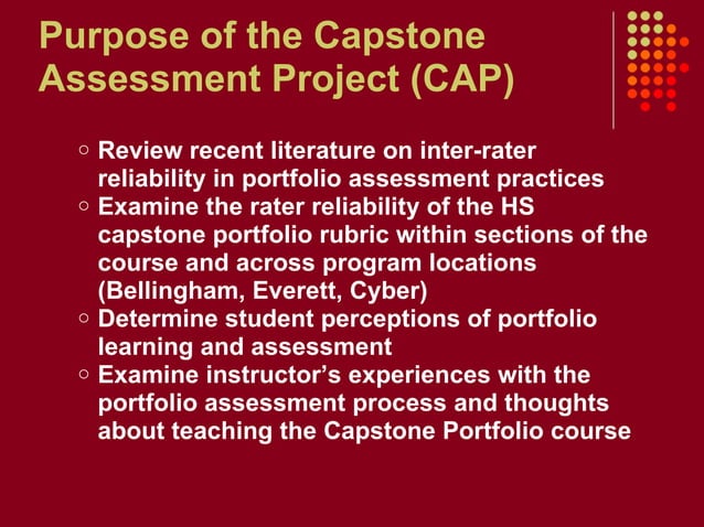 Capstone Assessment Project | PPT