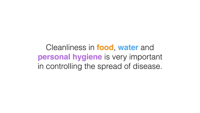 HSC Biology 3.2: Cleanliness in food, water and personal hygiene | PPT