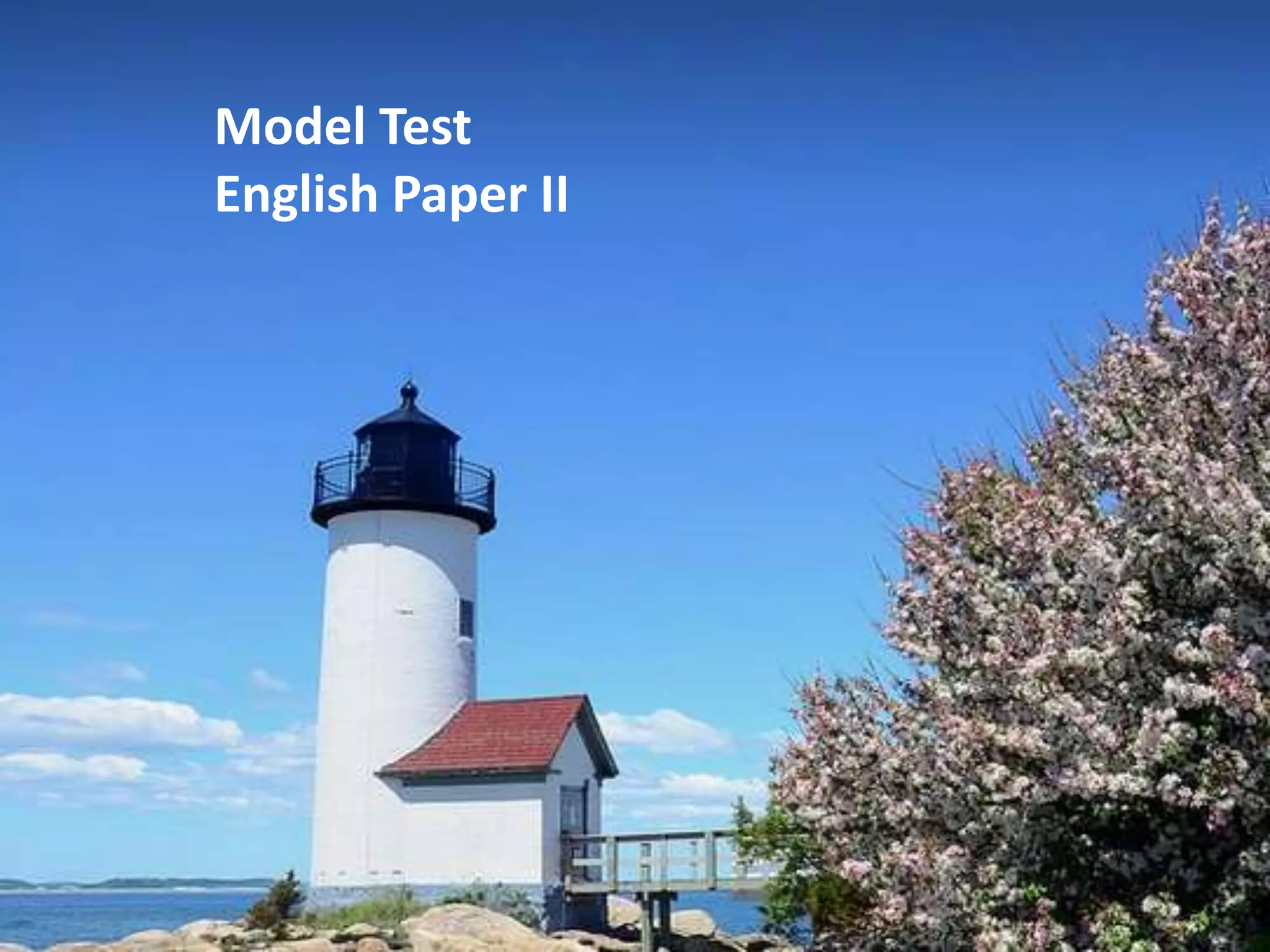 Hsc english paper_ii_model test | PPT