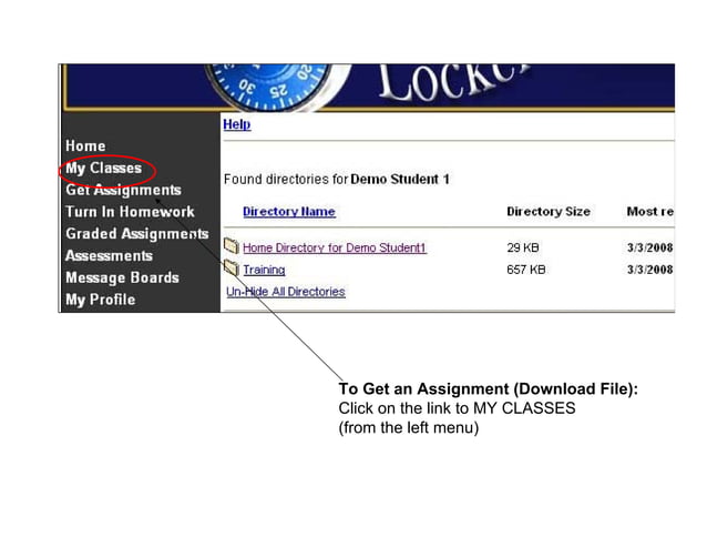 School Web Locker Basics for Students | PPT