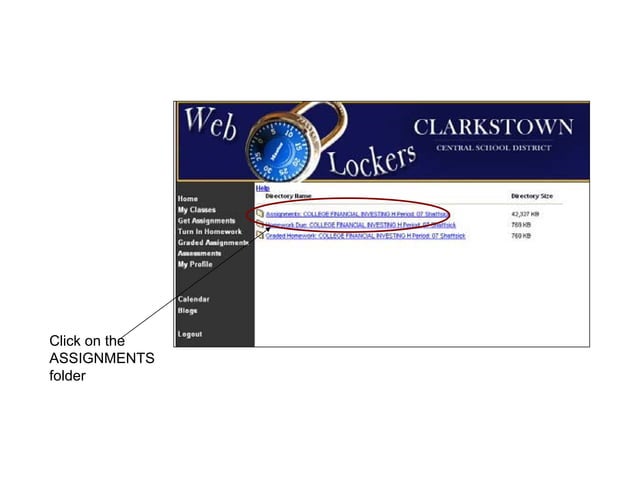 School Web Locker Basics for Students | PPT