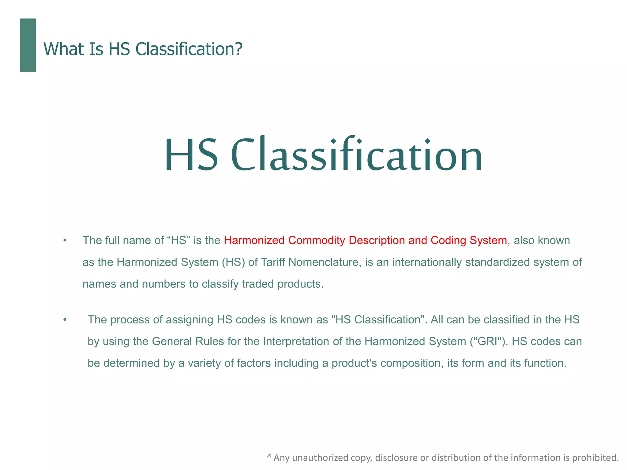 The Administration of Hs Classification in China | PPT