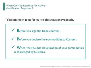 The Administration of Hs Classification in China | PPT