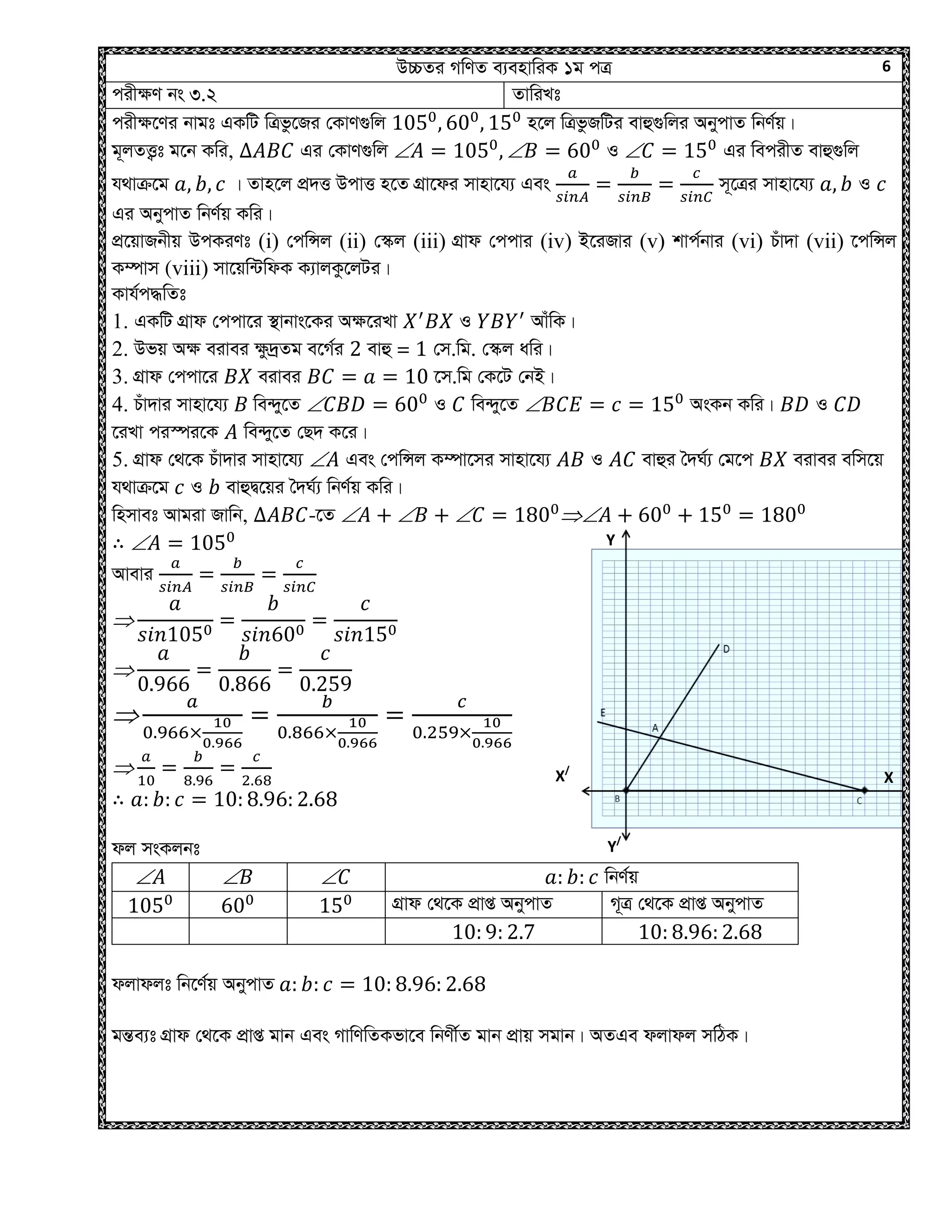 Hsc math practical 1st paper 2015 wg | PDF
