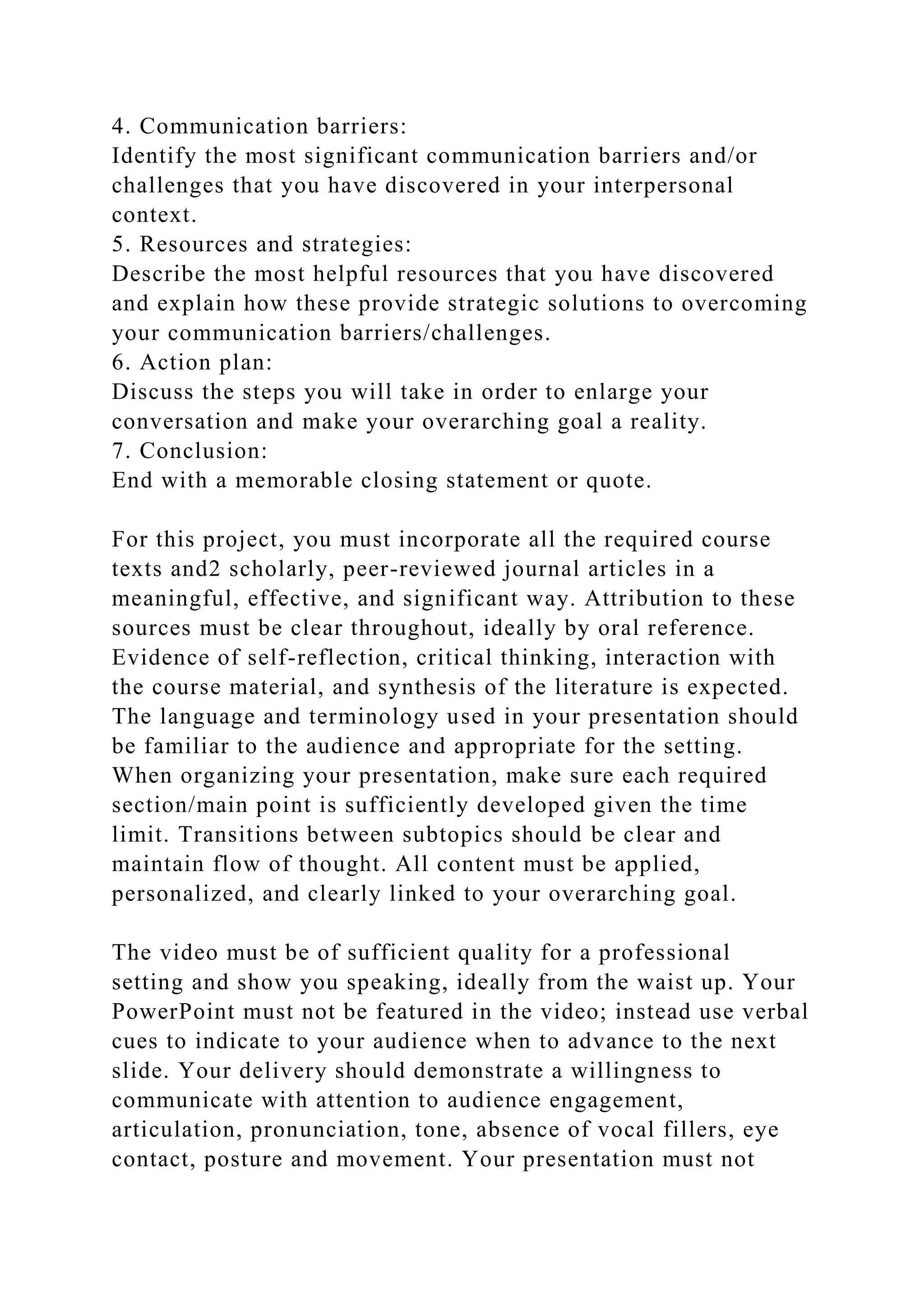 HSCO 508Interpersonal Communication Project InstructionsThe pu.docx