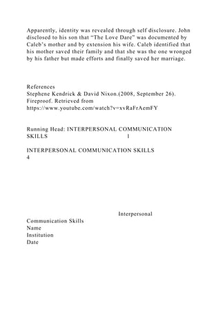 HSCO 508Interpersonal Communication Project InstructionsThe pu.docx