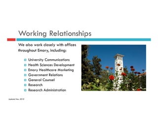 Health Sciences Communications at Emory | PDF