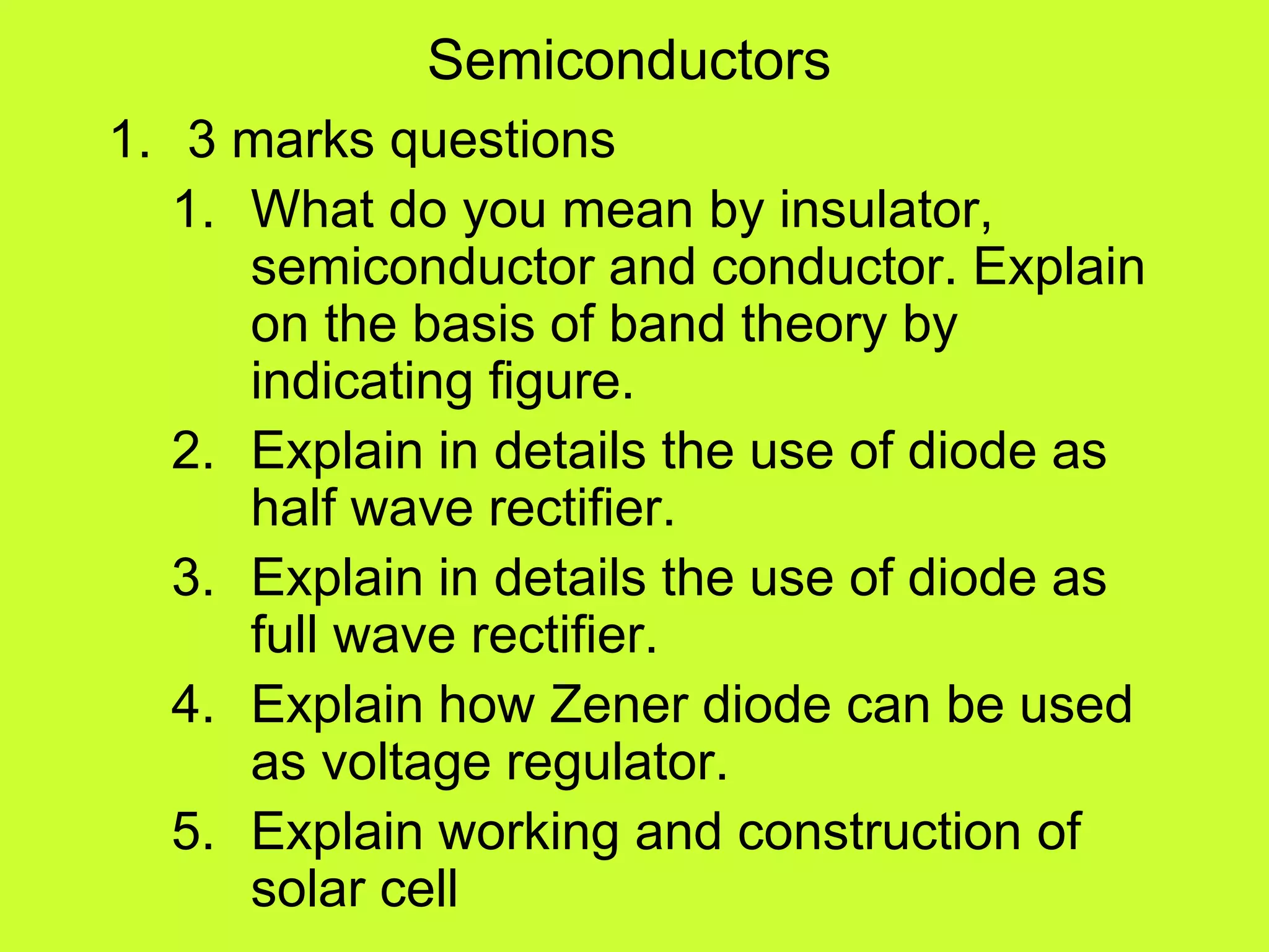 Hsc physics revision for semiconductors and communication | PPSX