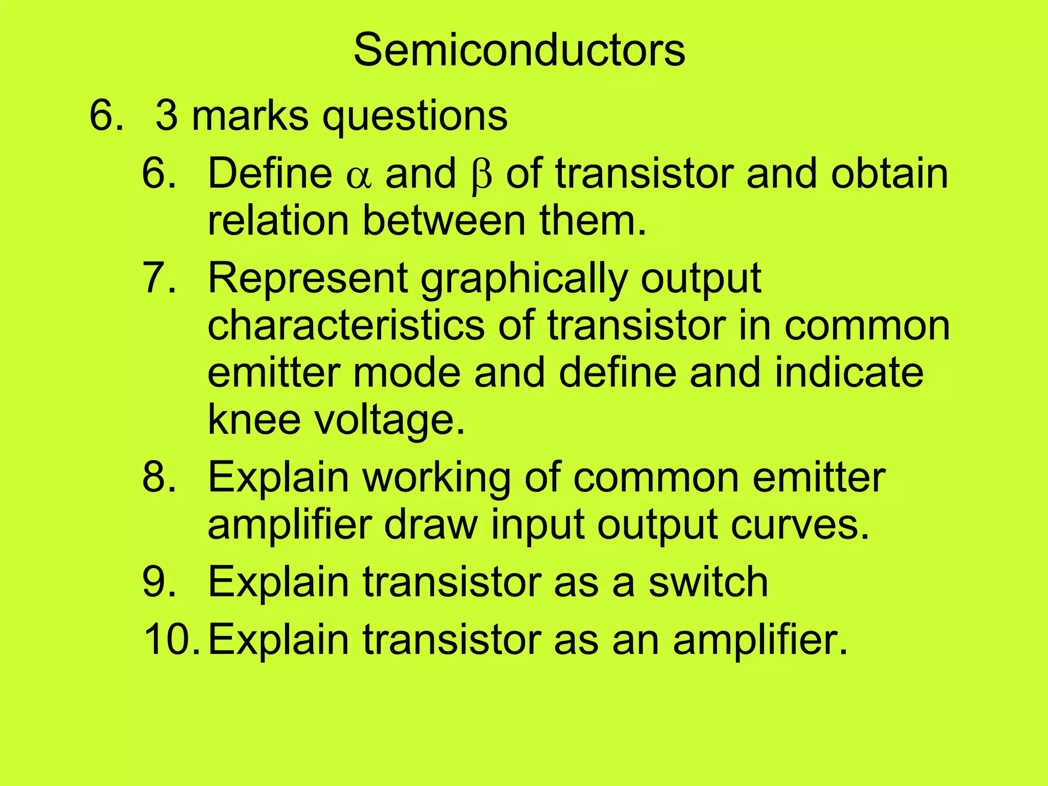 Hsc physics revision for semiconductors and communication | PPSX
