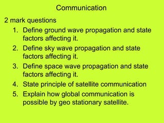Hsc physics revision for semiconductors and communication | PPSX
