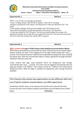hsc prac slip 2024.docx 12th Practical Slip | DOCX