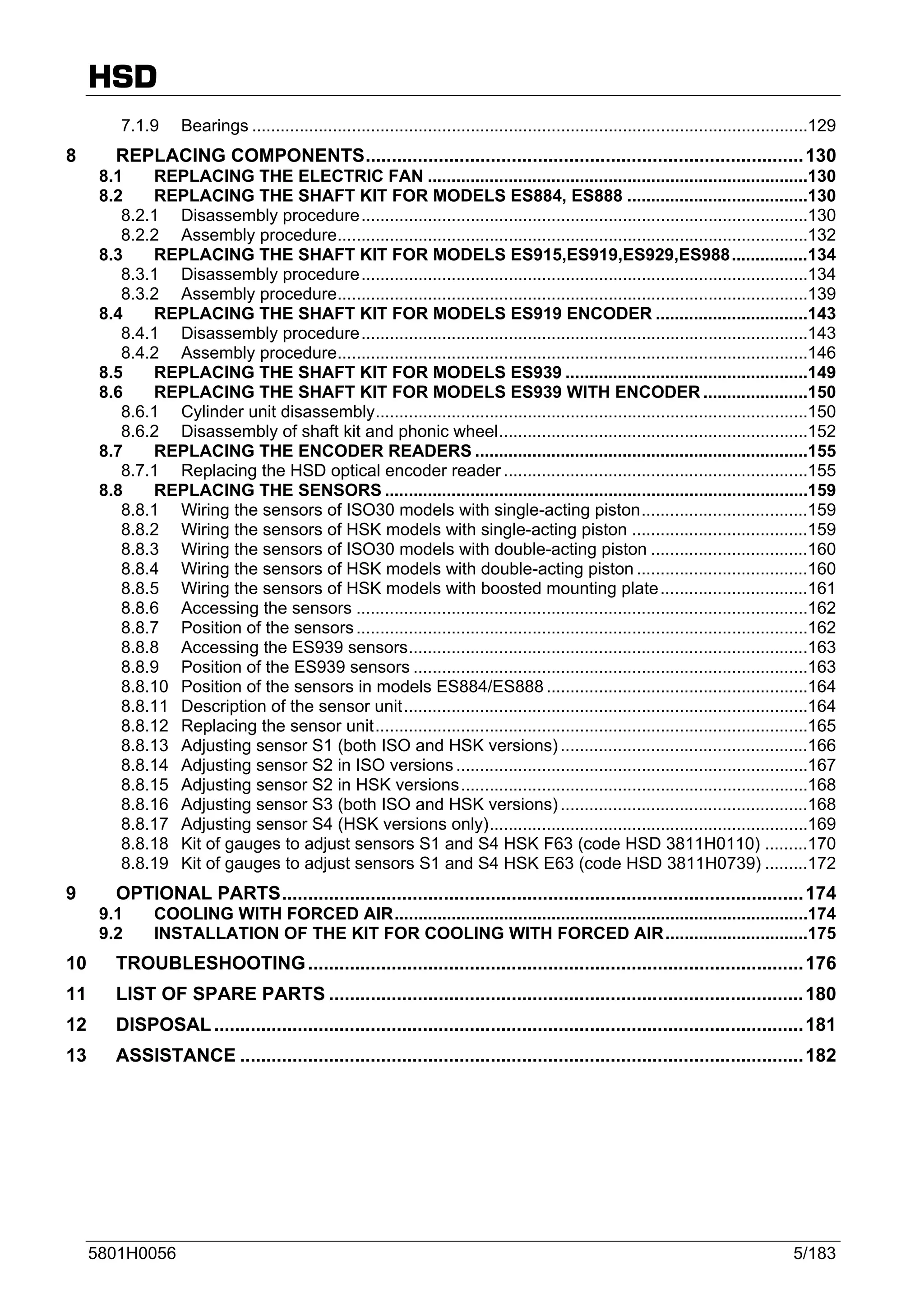Hsd spindle-manual es929-es919-es915-english | PDF