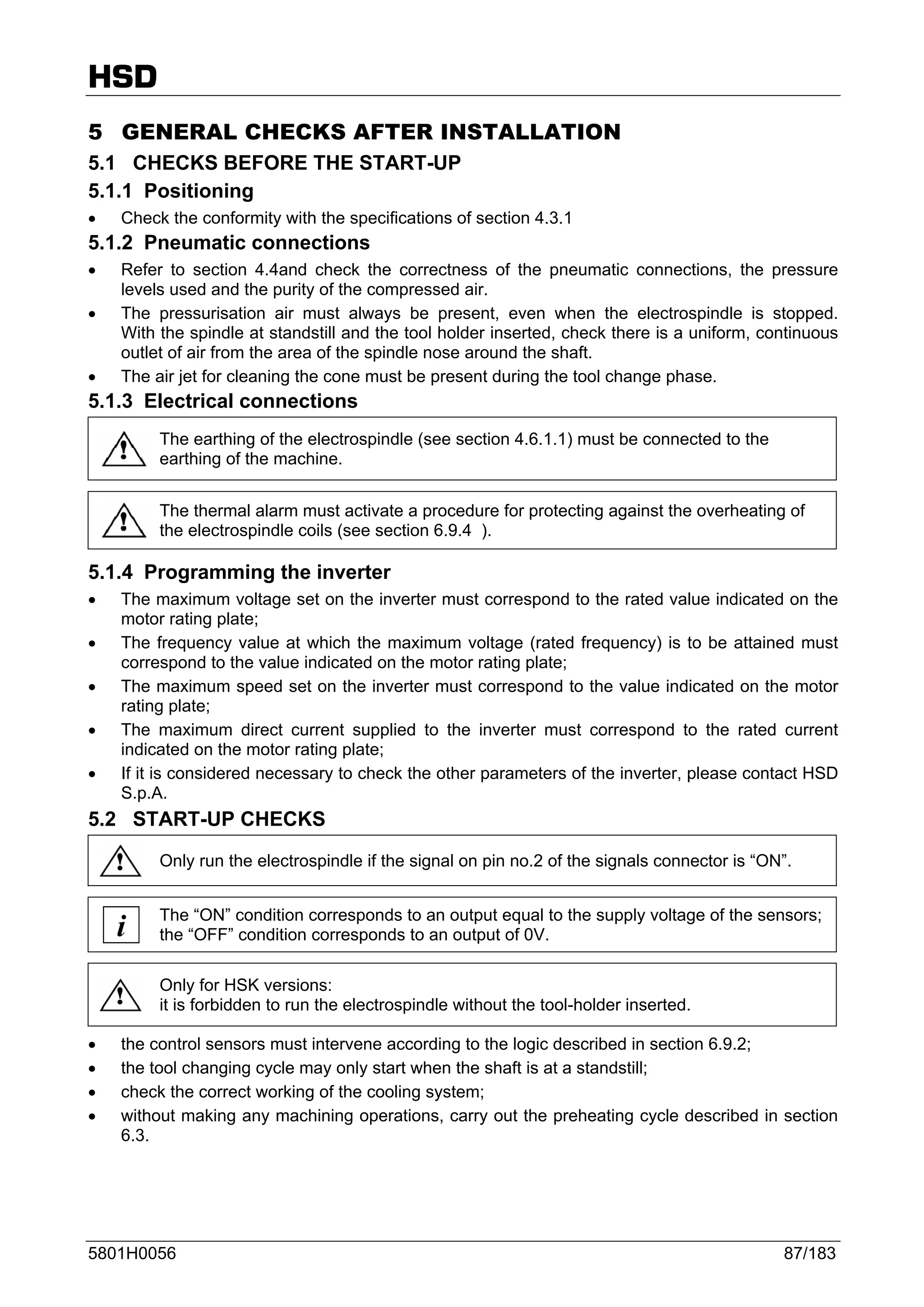 Hsd spindle-manual es929-es919-es915-english | PDF