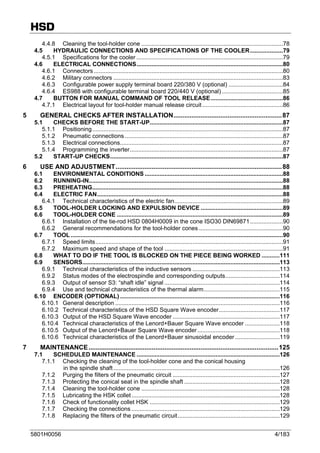 Hsd spindle-manual es929-es919-es915-english | PDF