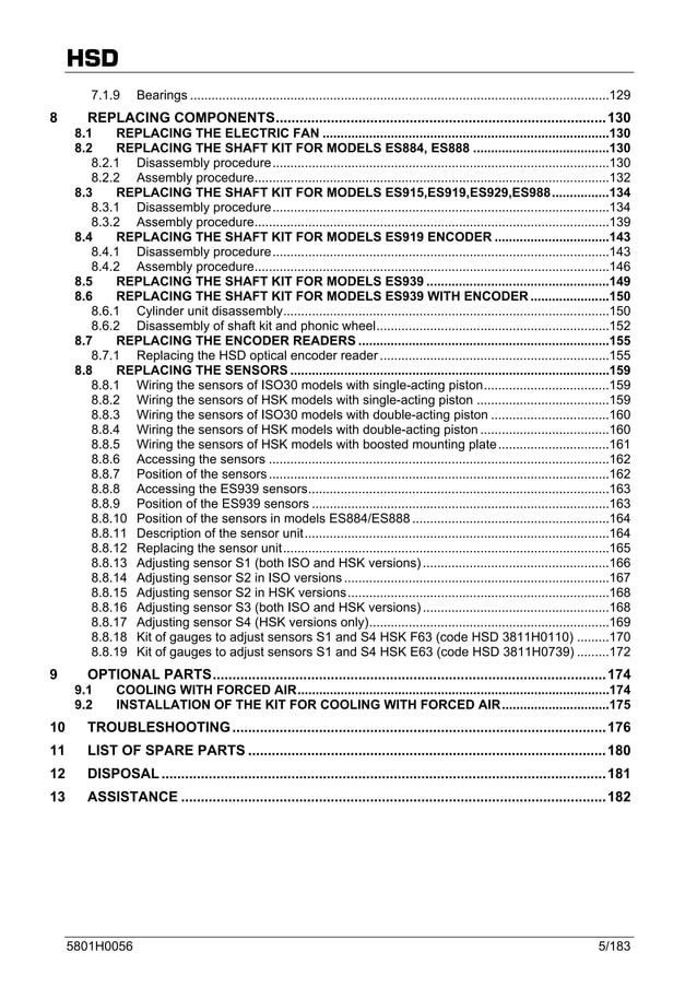 Hsd spindle-manual es929-es919-es915-english | PDF | Computer Software ...