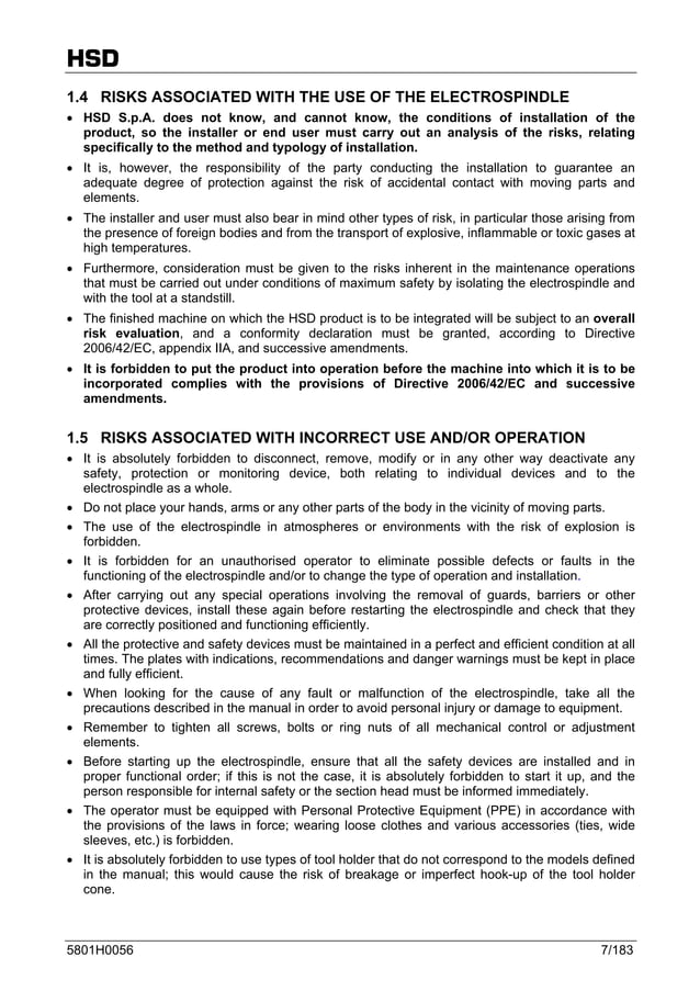 Hsd spindle-manual es929-es919-es915-english | PDF | Computer Software ...