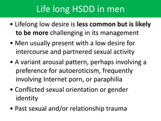 Hypoactive Sexual Desire Disorder (HSDD) in Men | PPTX