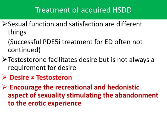 Hypoactive Sexual Desire Disorder (HSDD) in Men | PPTX