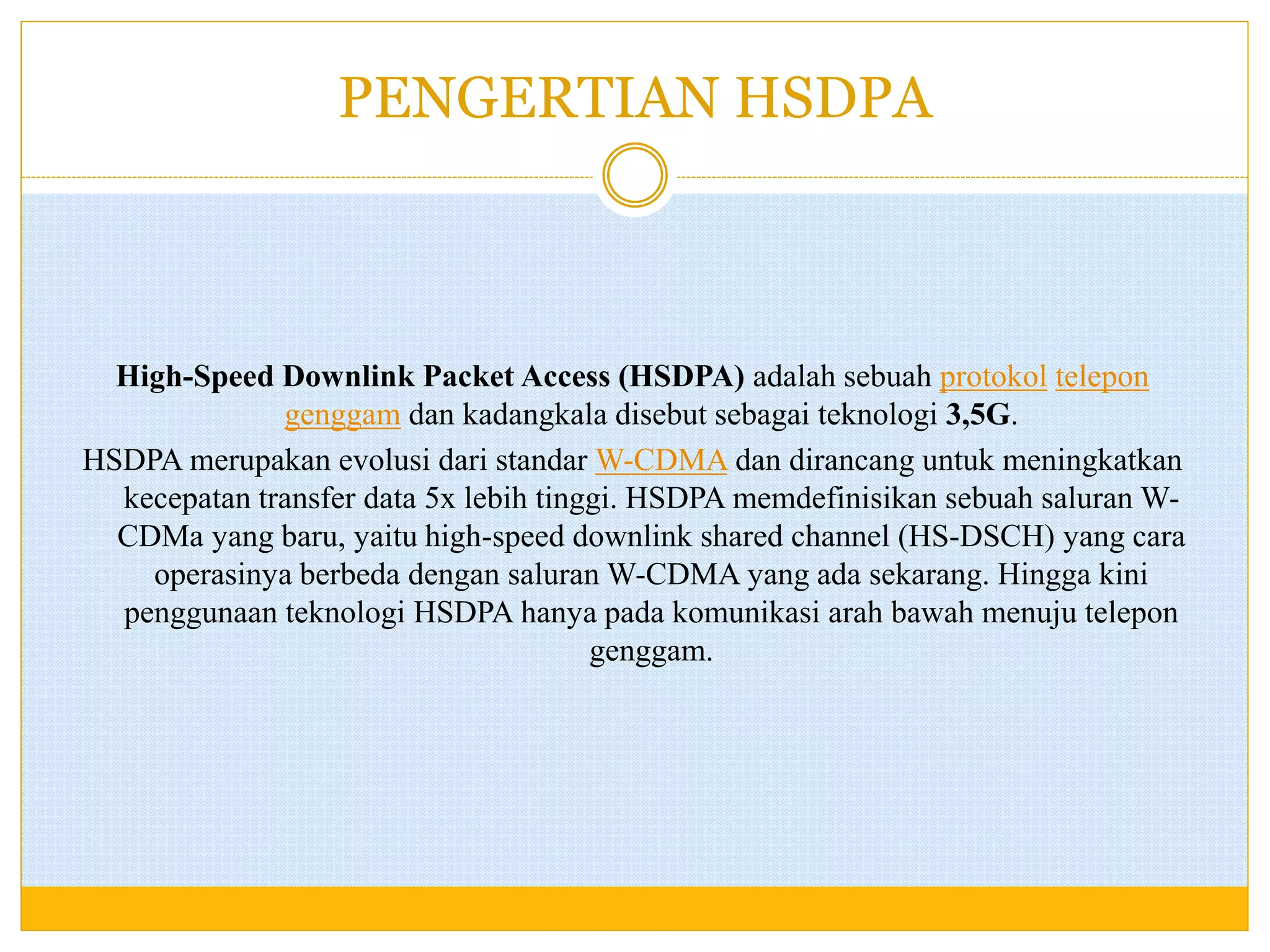 HSDPA | PPT