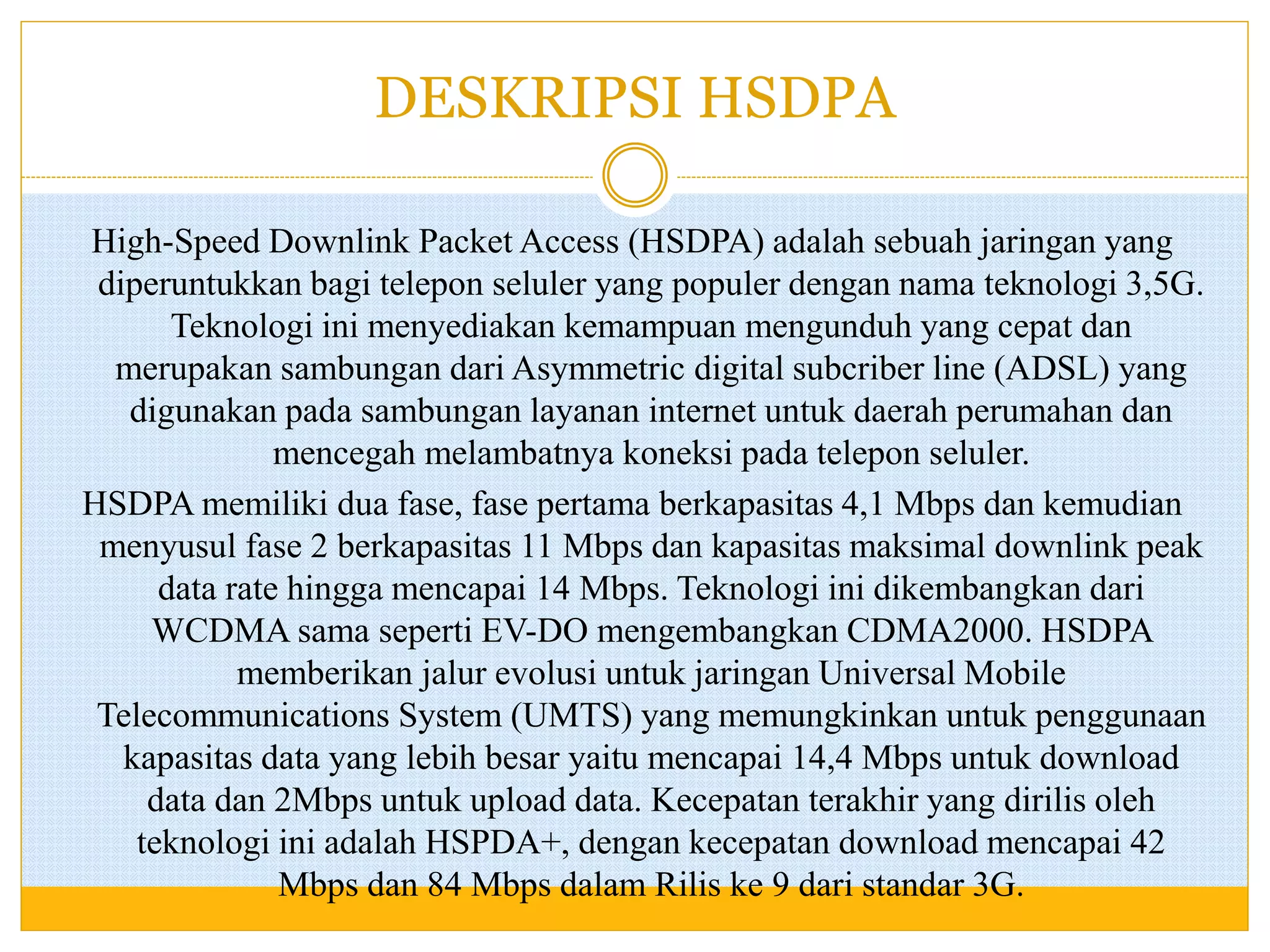 HSDPA | PPT