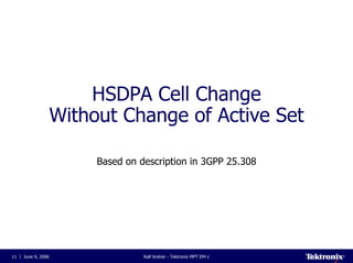 Hsdpa call scenarios | PDF | Operating Systems | Computer Software and Applications