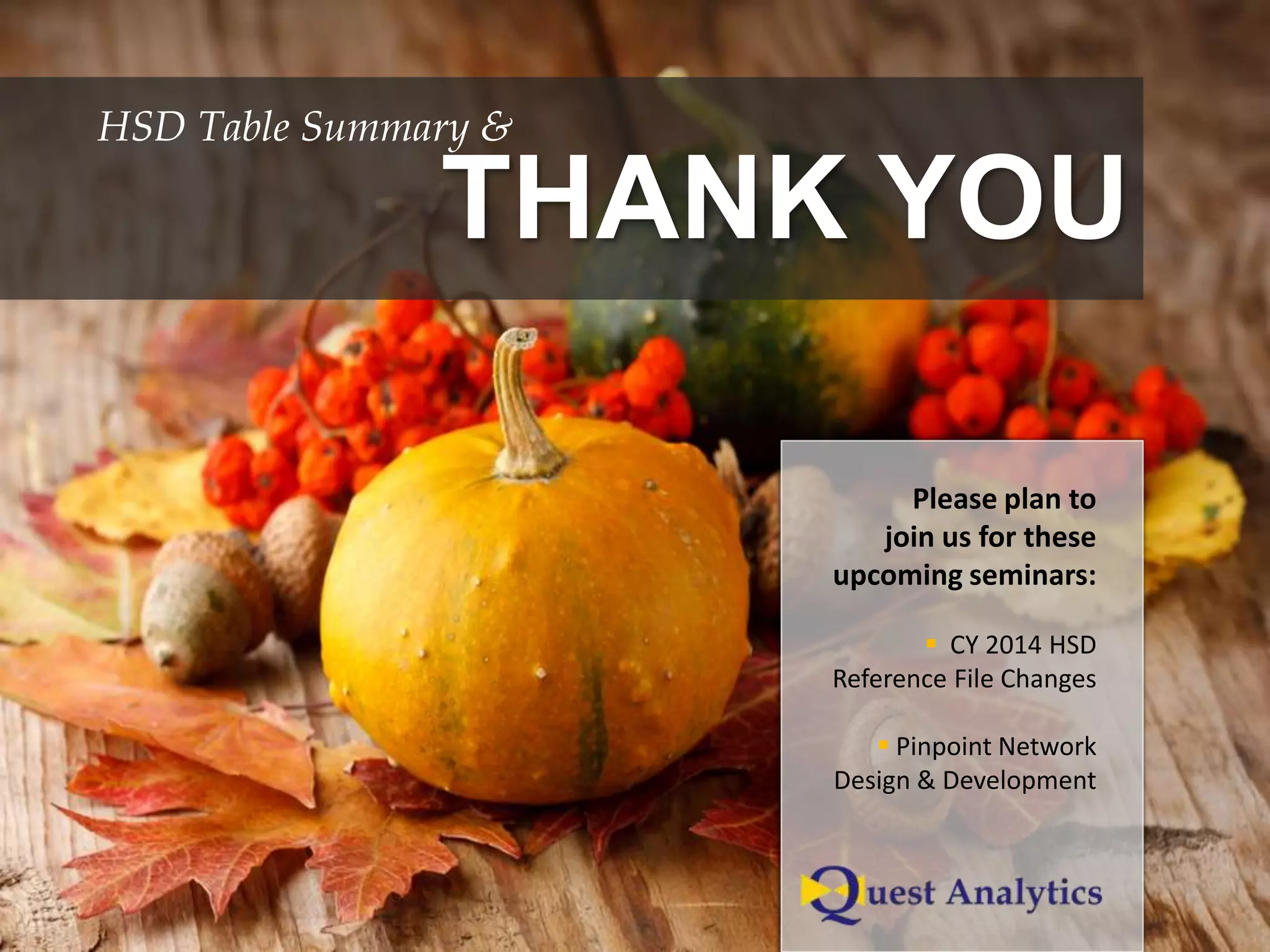 Hsd Tables A Treat (No Tricks) | PPTX