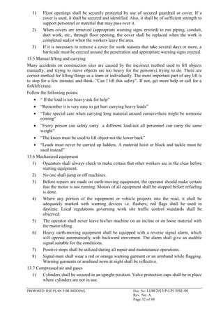 HSE Management Plan | PDF