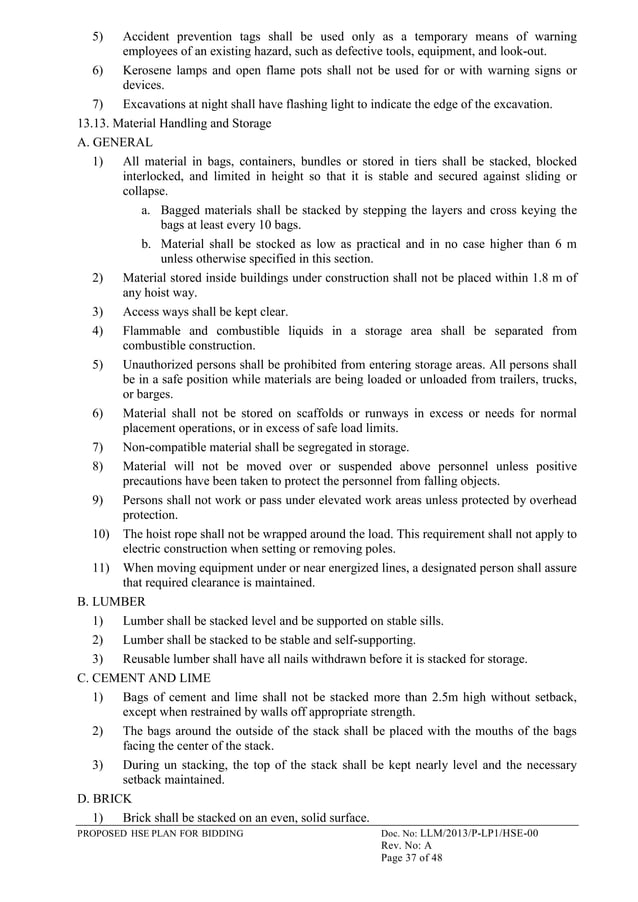 HSE Management Plan | PDF