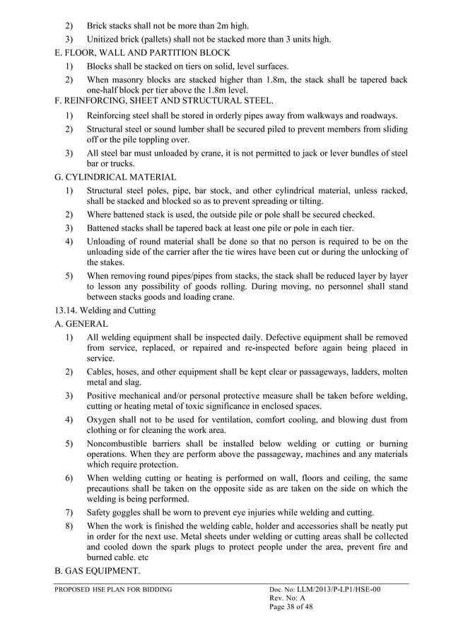 HSE Management Plan | PDF