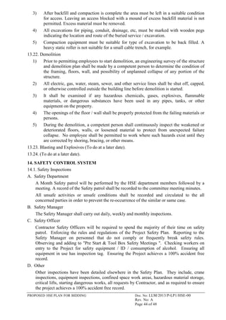 HSE Management Plan | PDF