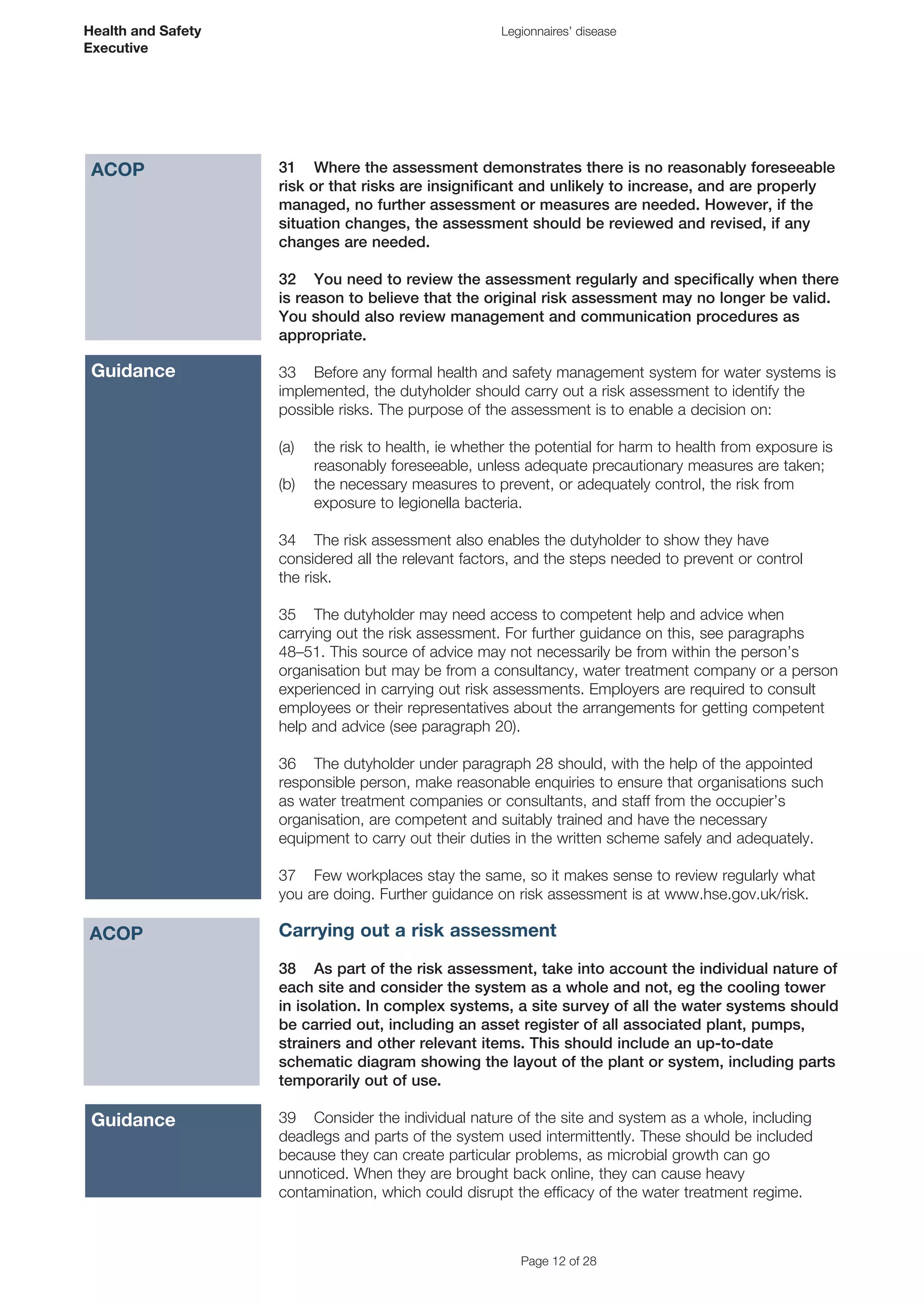 Hse acop-l8-legionnaires-disease-the control-of-legionella-in-water ...