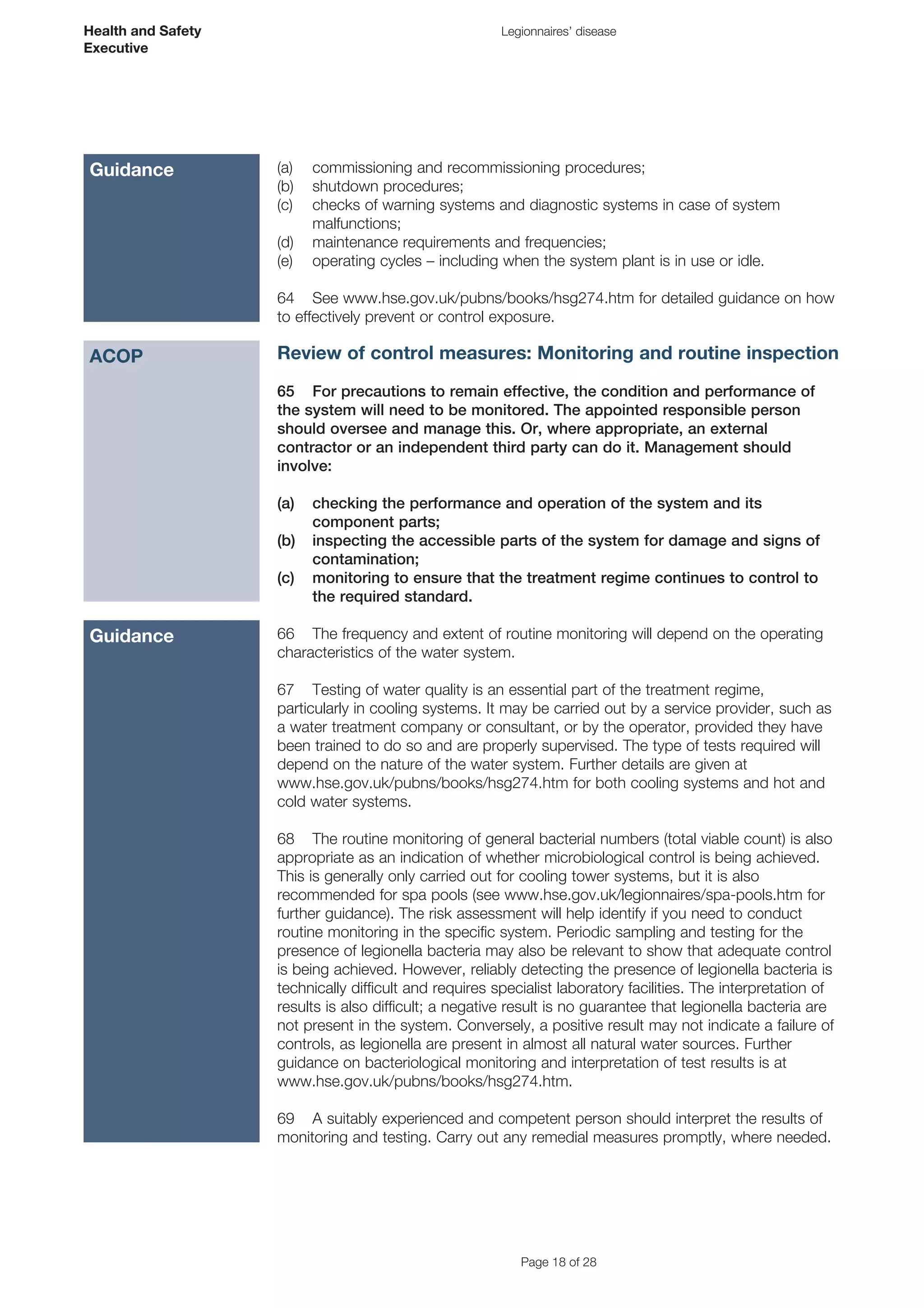 Hse acop-l8-legionnaires-disease-the control-of-legionella-in-water ...