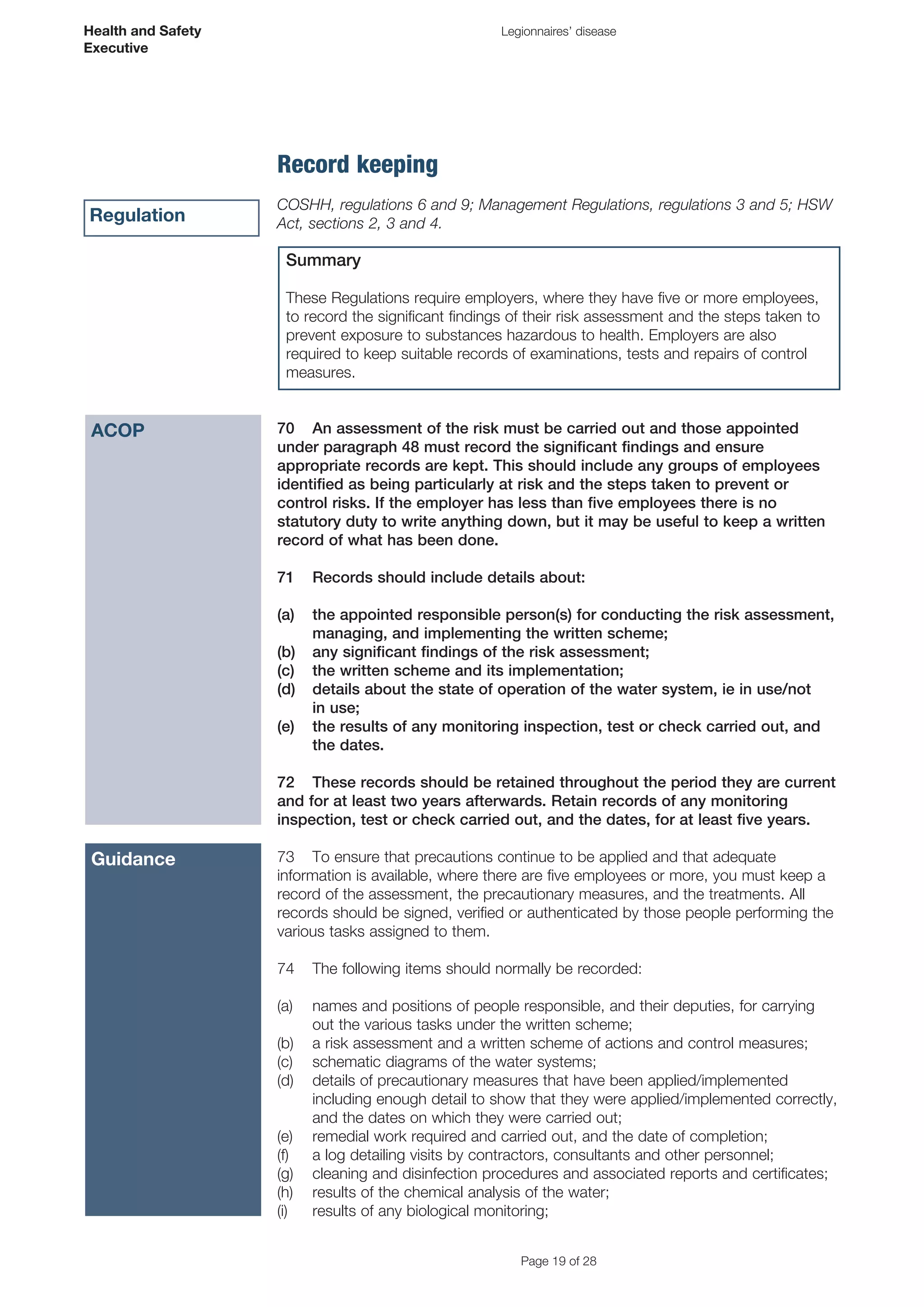 Hse acop-l8-legionnaires-disease-the control-of-legionella-in-water ...