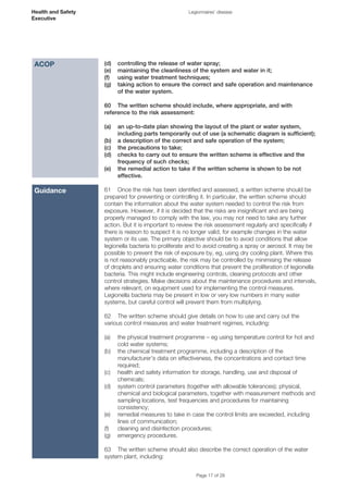 Hse acop-l8-legionnaires-disease-the control-of-legionella-in-water ...
