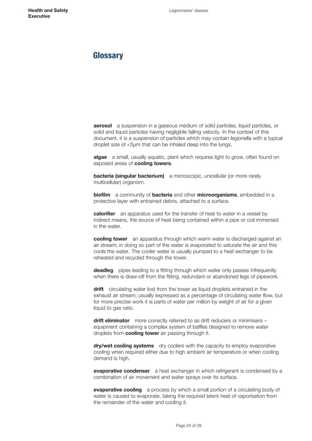 Hse acop-l8-legionnaires-disease-the control-of-legionella-in-water ...