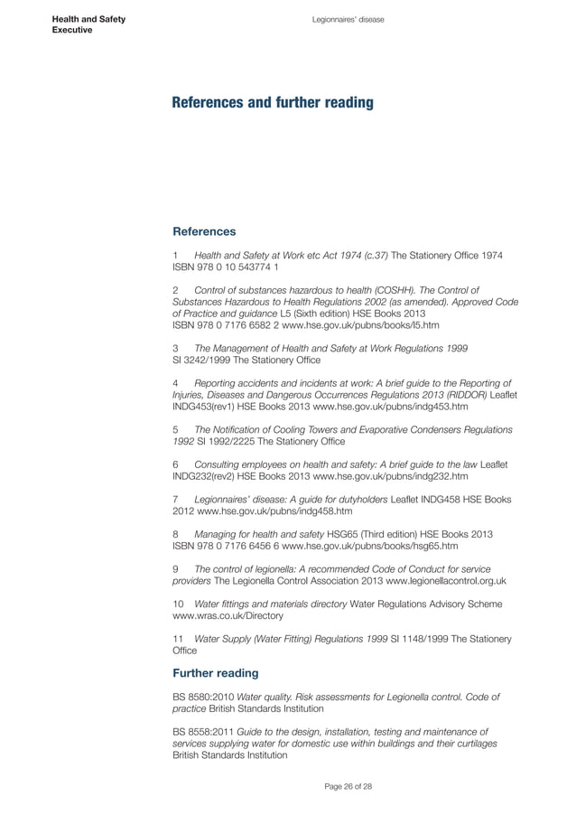 Hse acop-l8-legionnaires-disease-the control-of-legionella-in-water ...