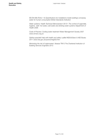 Hse acop-l8-legionnaires-disease-the control-of-legionella-in-water ...