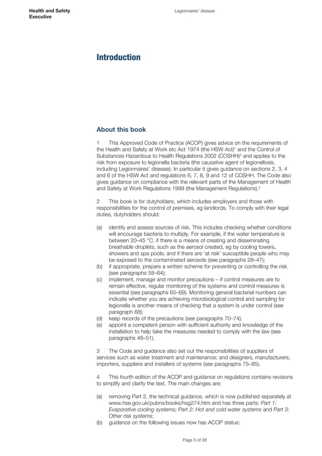 Hse acop-l8-legionnaires-disease-the control-of-legionella-in-water ...