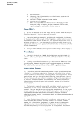 Hse acop-l8-legionnaires-disease-the control-of-legionella-in-water ...