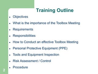 HSE-BMS-005 Conducting Toolbox Meeting.ppt